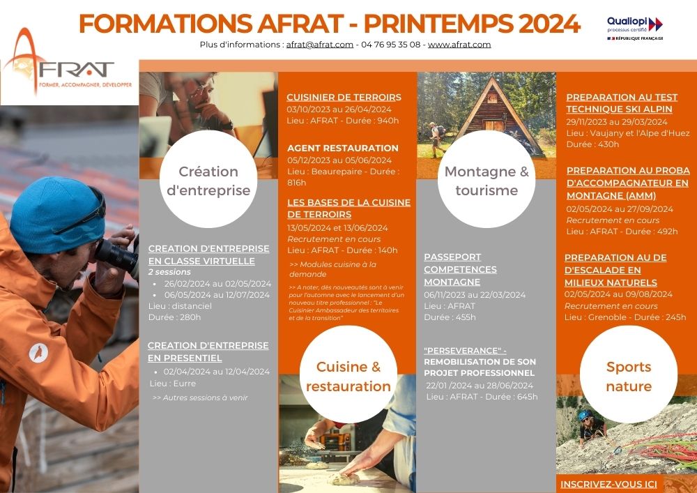 Formations - AFRAT Formations un sens à vos projets